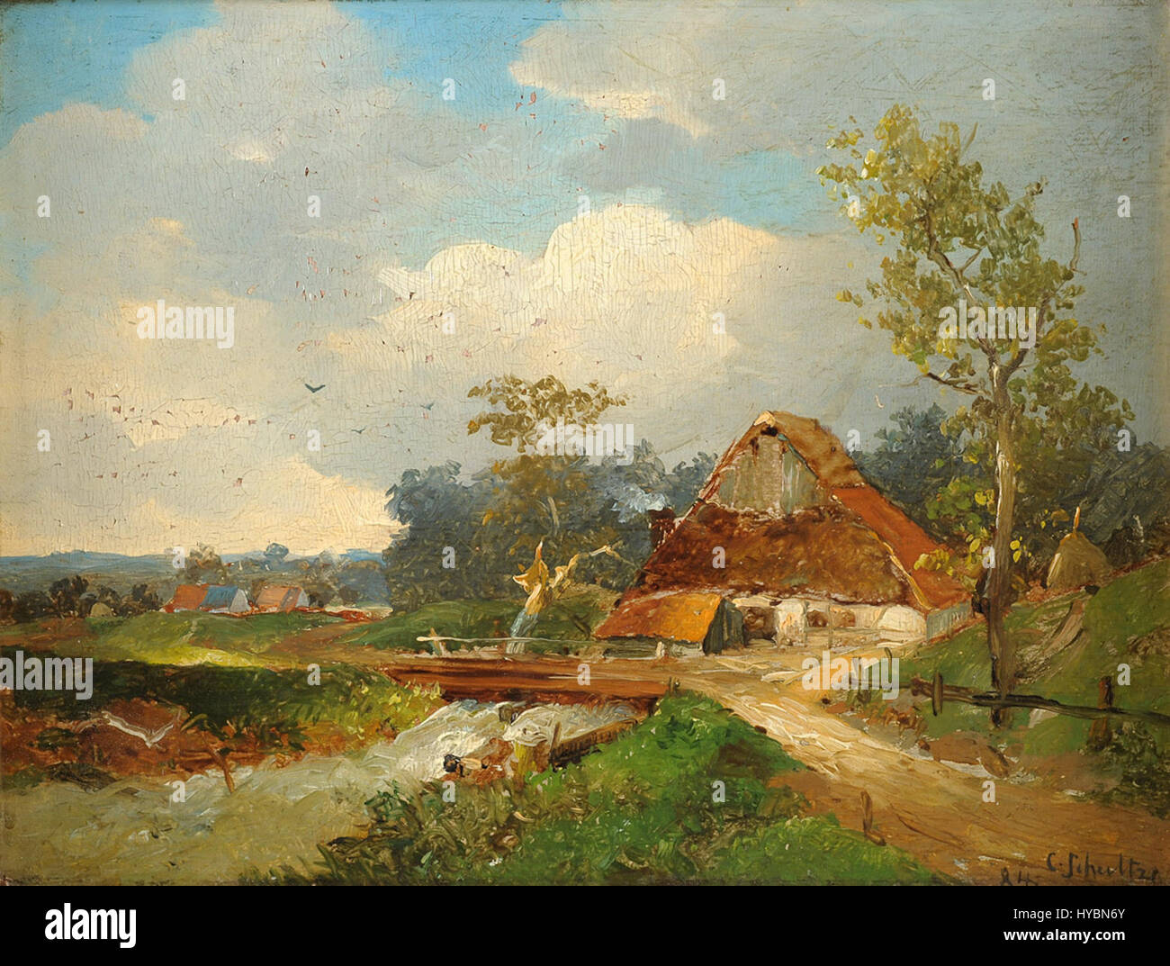 Carl Schultze Bauernhof Stock Photo - Alamy