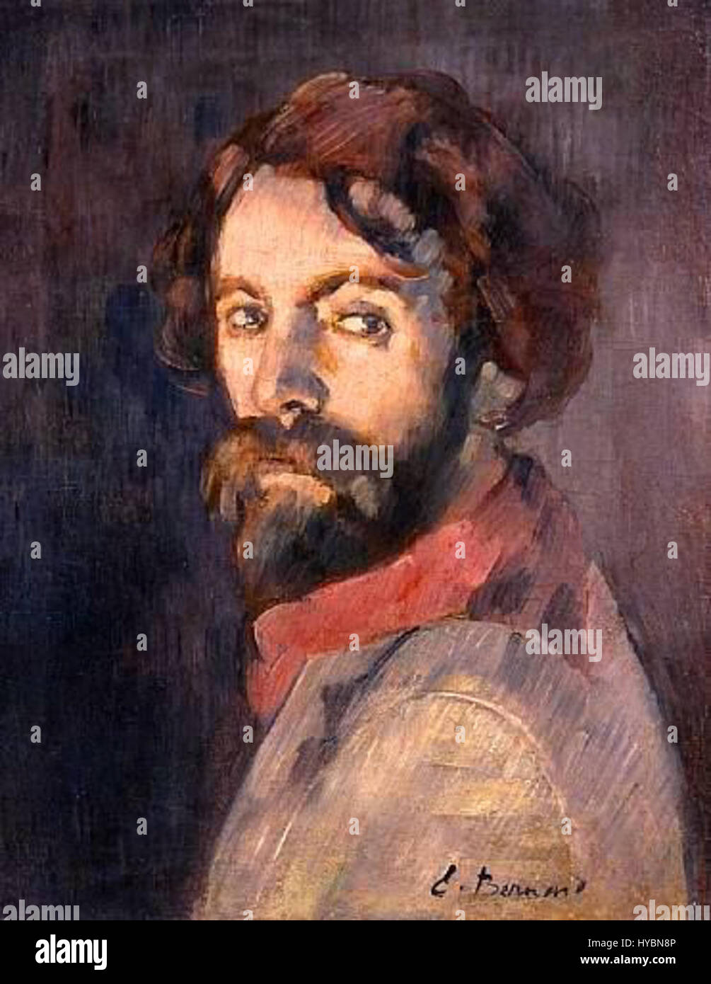 'Autoportrait' by Emile Bernard is a self-portrait that reflects the ...