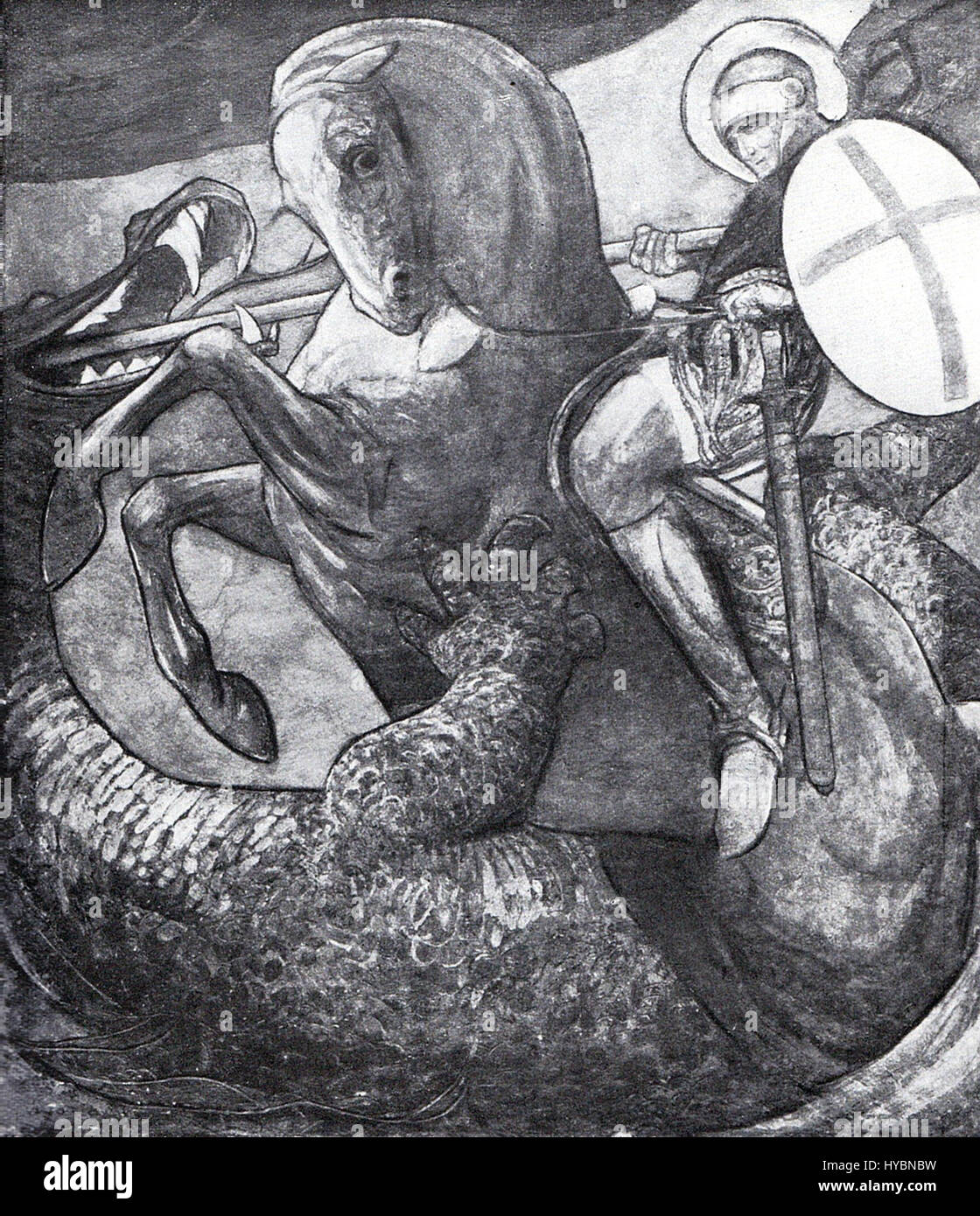 Arthur Verona’s *Sfantul Gheorghe* (Saint George) depicts the legendary ...