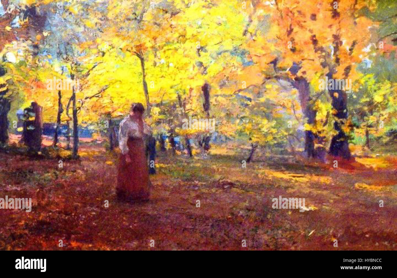 Arthur Verona's 'Peisaj cu figura' (Landscape with Figure) is a ...