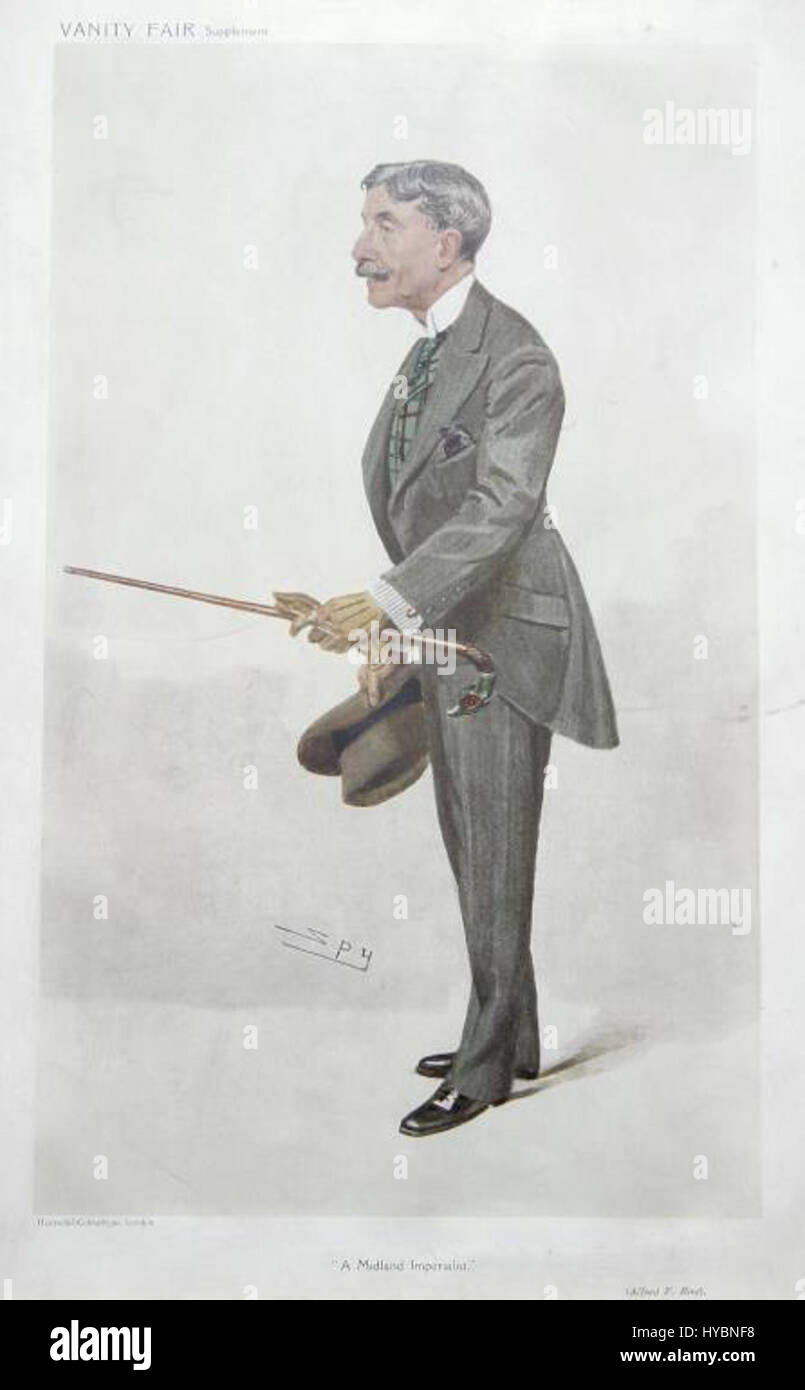 Alfred Bird's 'Vanity Fair' (1908) illustrates a portrait of British ...