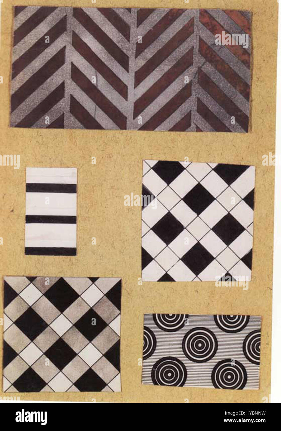 *Fabric Designs by Popova 01* showcases textile designs created by ...