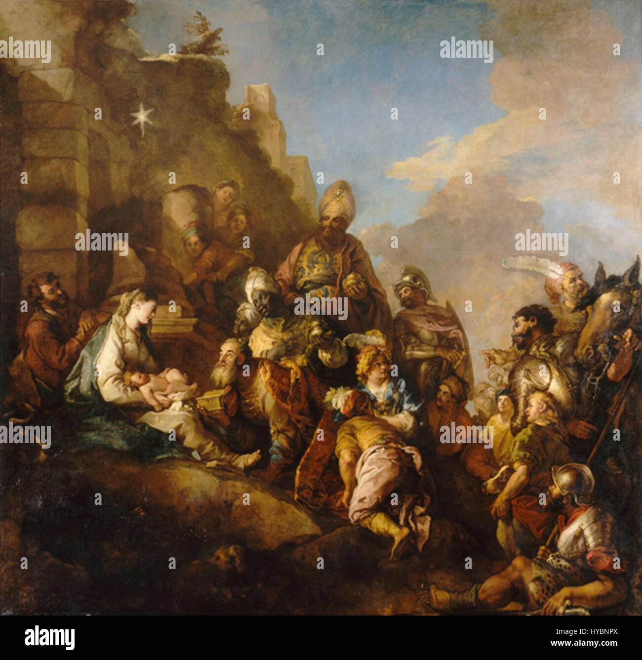 Charles de La Fosse’s painting 'L'Adoration des Mages' (1715) depicts ...