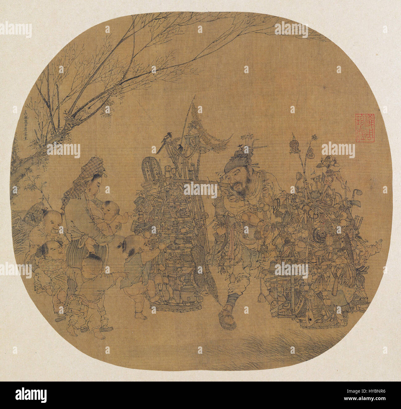 'Li Sung 001' is a traditional Chinese artwork depicting the figure of ...