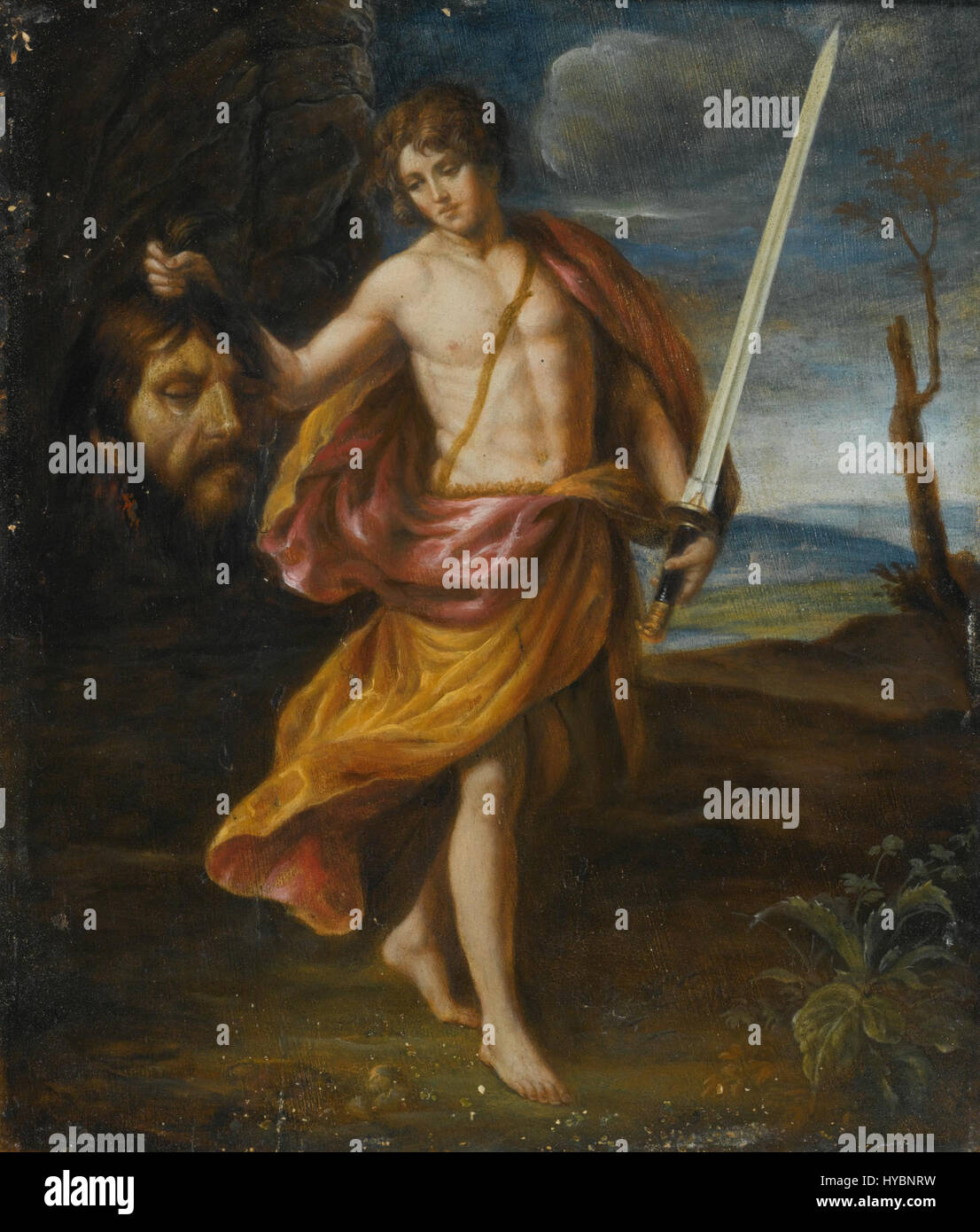 'David with the Head of Goliath' by Alessandro Turchi, known as l ...