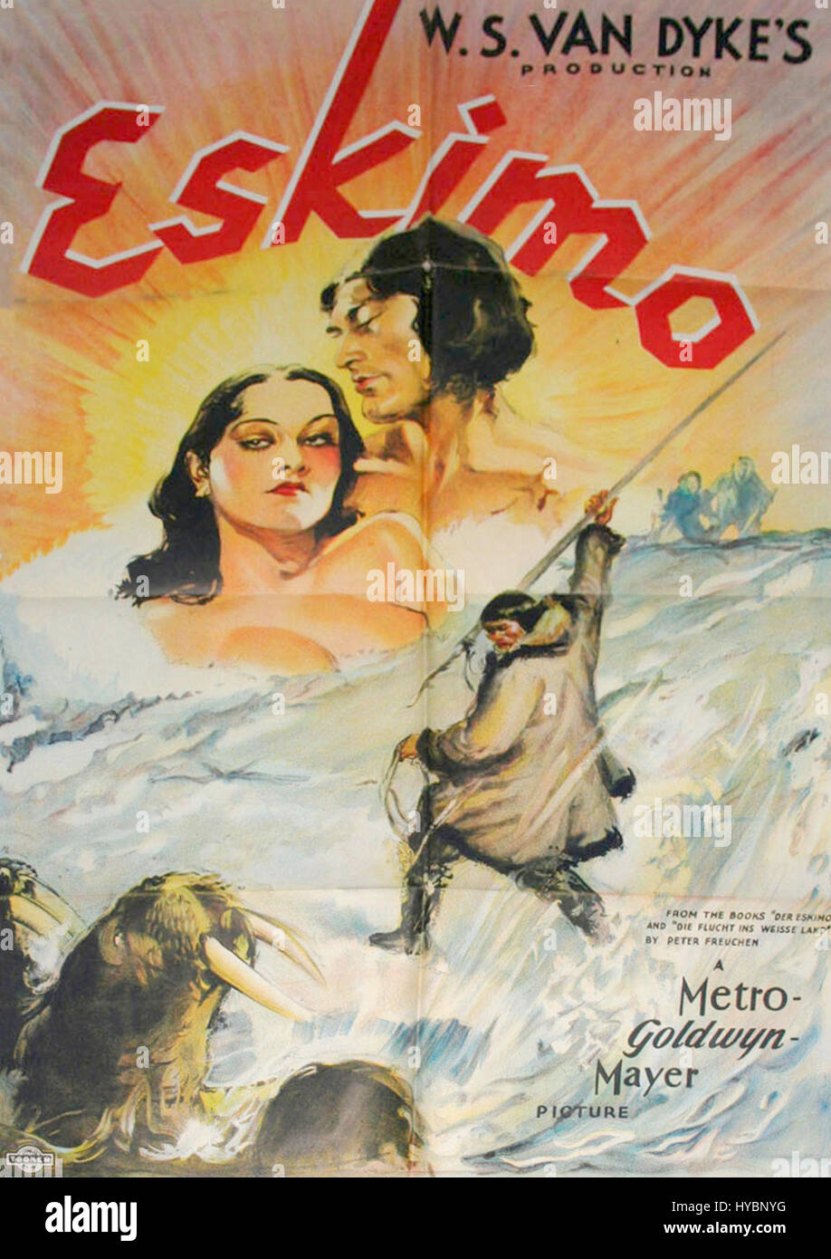 The *Eskimo* film poster represents the 1933 film *Eskimo*, an early ...