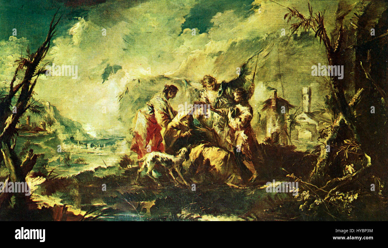 Antonio Guardi’s '028' is an example of Venetian Rococo art. The ...