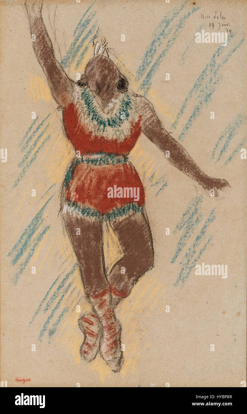 Degas study of Miss La La at the Cirque Fernando 1879 Stock Photo - Alamy