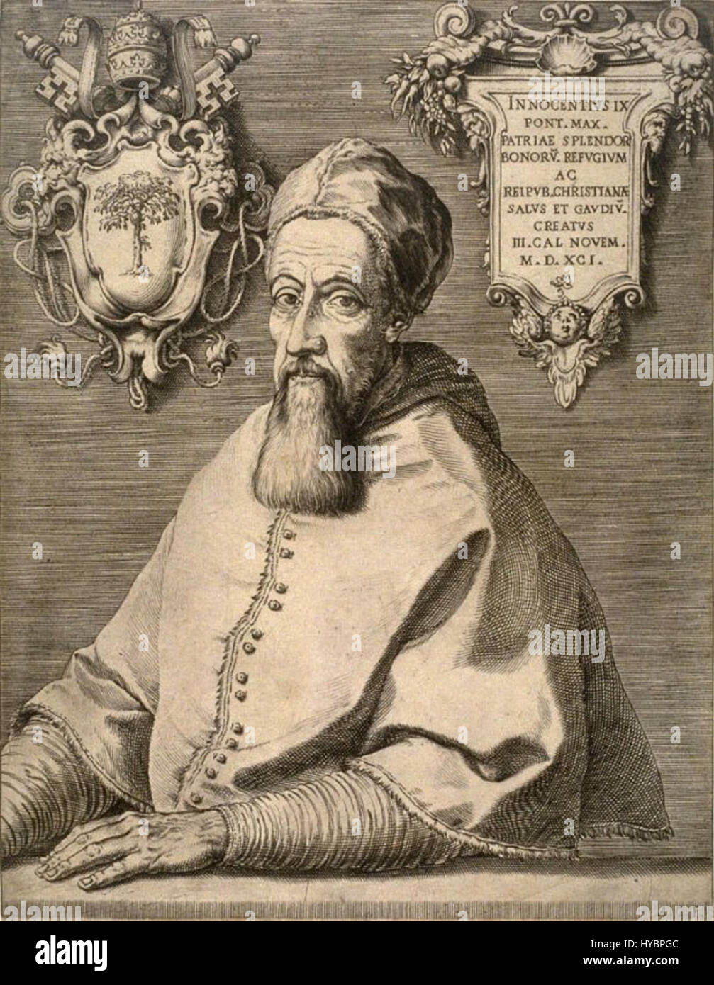 Pope Innocent IX (1519–1591) served as the head of the Catholic Church ...