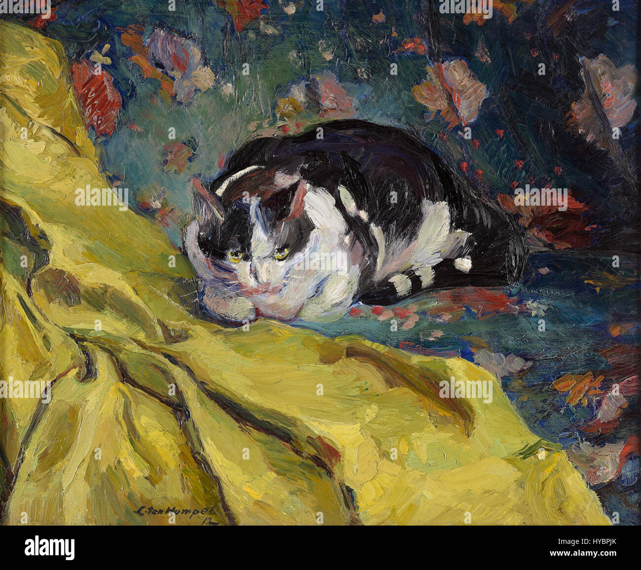 Ludwig ten Hompel’s 'Cat,' created in 1912, demonstrates the artist’s ...