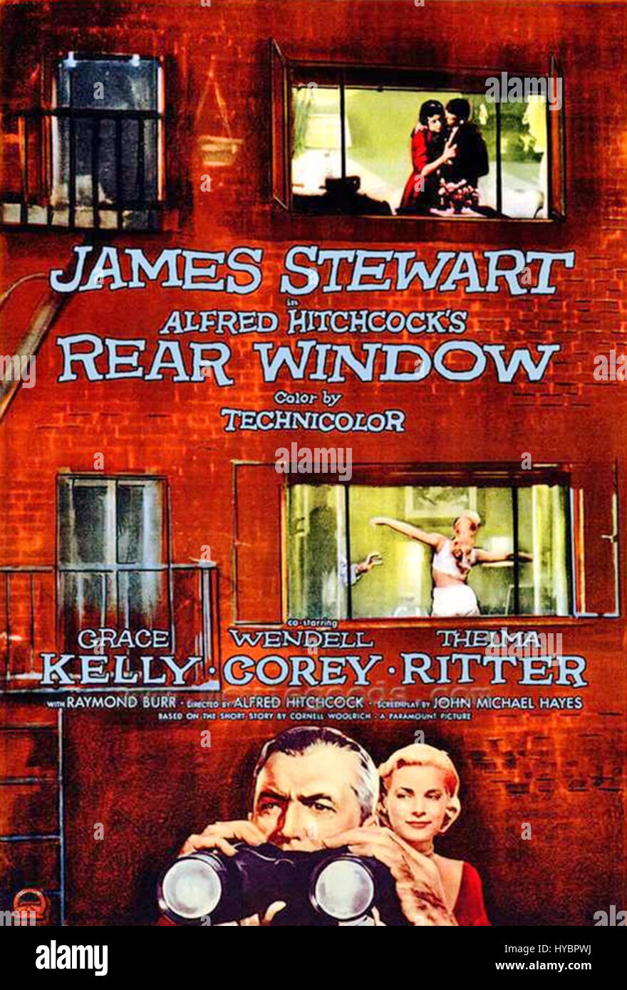 Rear Window film poster Stock Photo - Alamy
