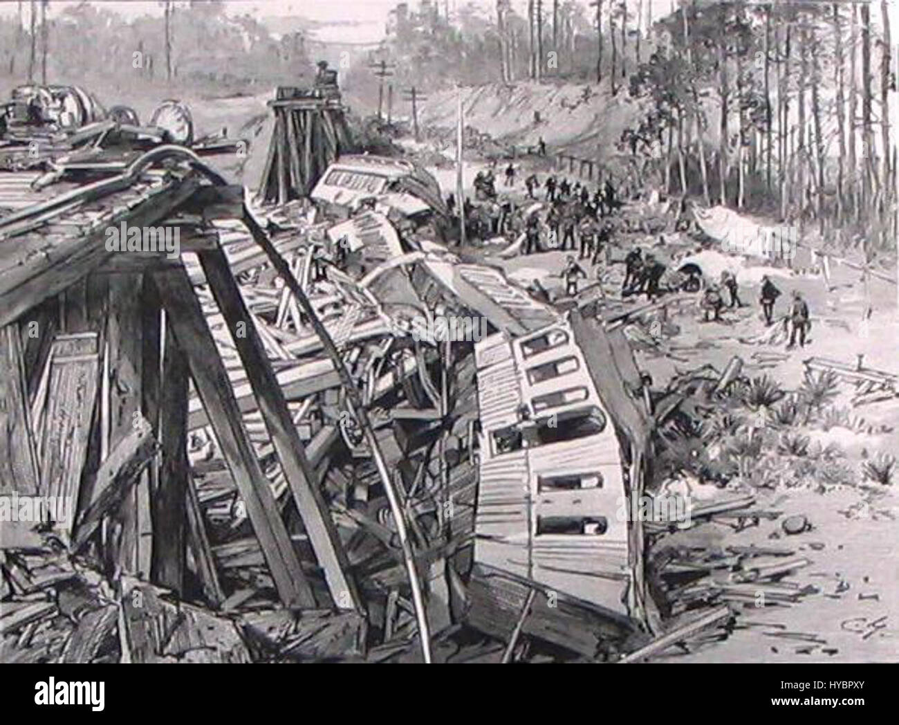 Railroad Disaster Near Blackshear, Georgia Stock Photo - Alamy