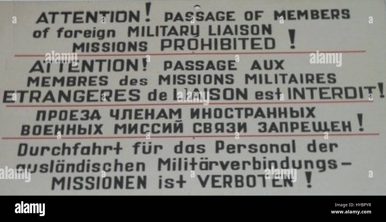 This 'Missions prohibited' sign is a visual representation of ...