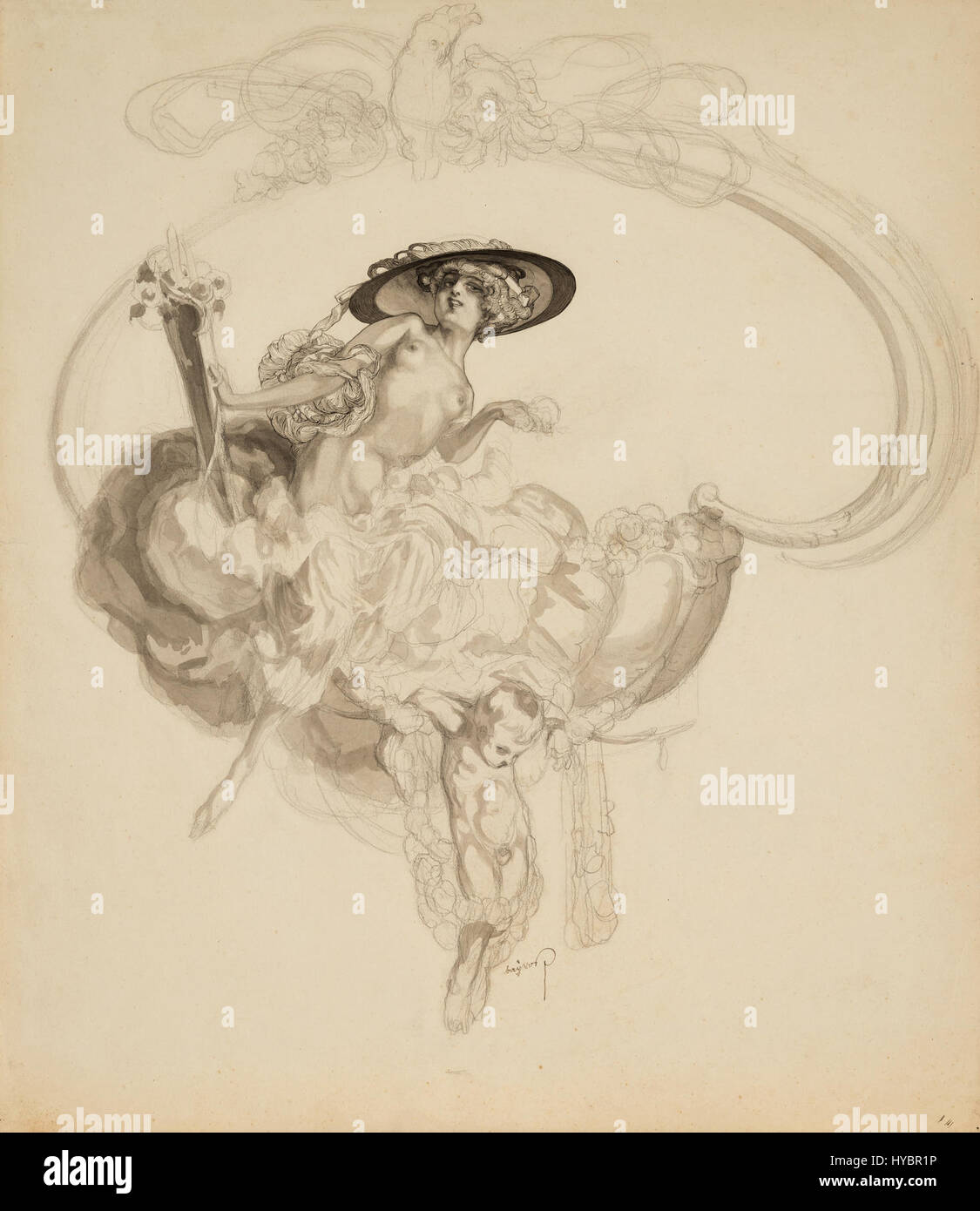 'Venus Triumphans' by Franz von Bayros depicts the Roman goddess Venus ...