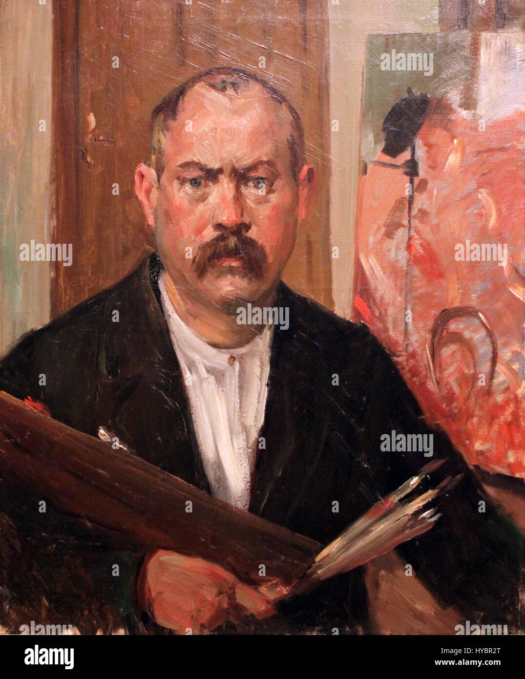 This self-portrait from 1900, known as *Selbstportrait ohne Kragen ...