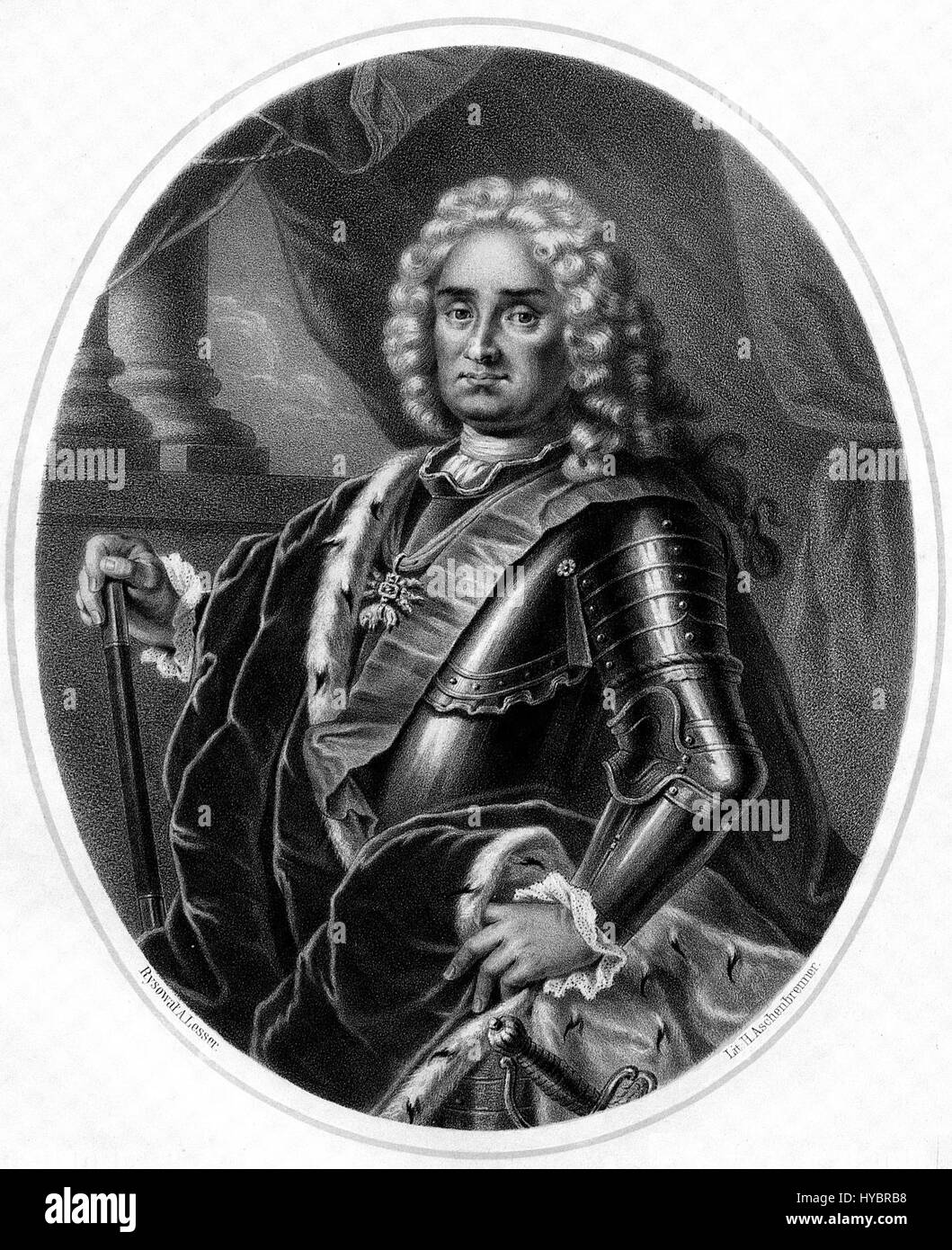 Aleksander Lesser, August II Stock Photo - Alamy