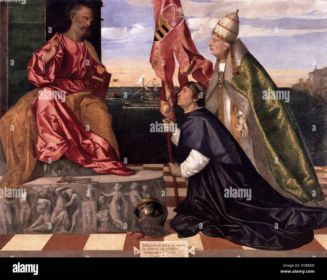 A painting attributed to Tizian, showcasing his renowned skill in the ...