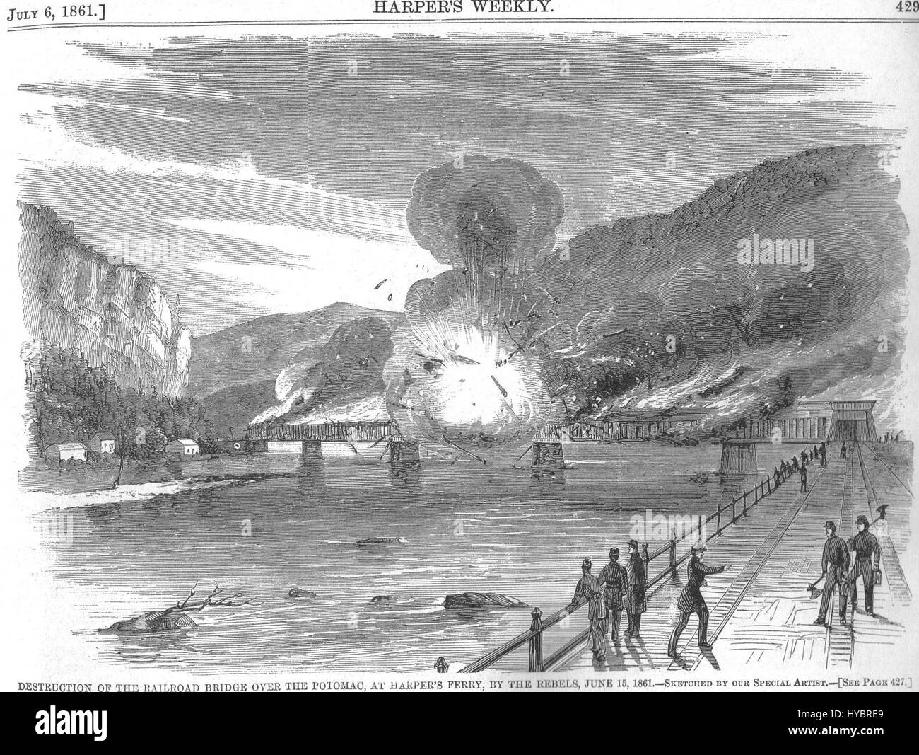 1861 07 06 Harpers bridge Stock Photo - Alamy