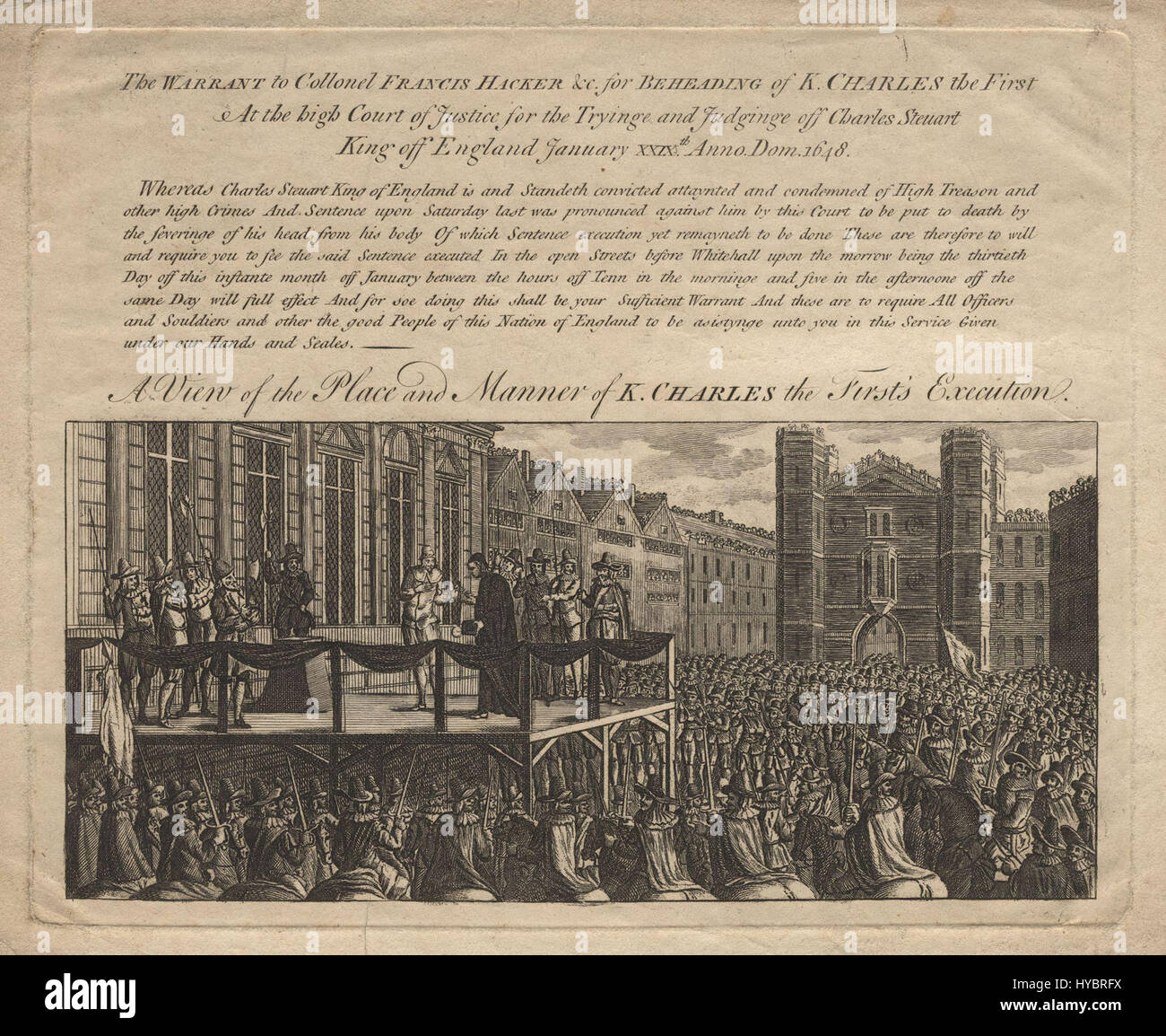Execution of king charles i 1649 hi-res stock photography and images ...