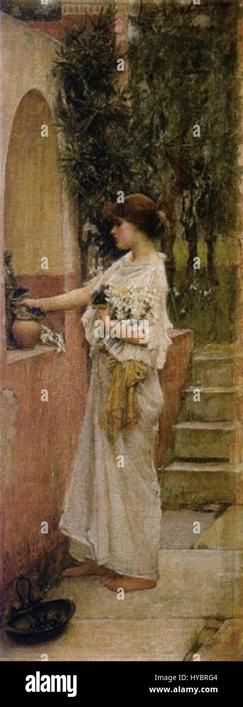 'A Roman Offering' likely refers to a depiction of an ancient Roman ...