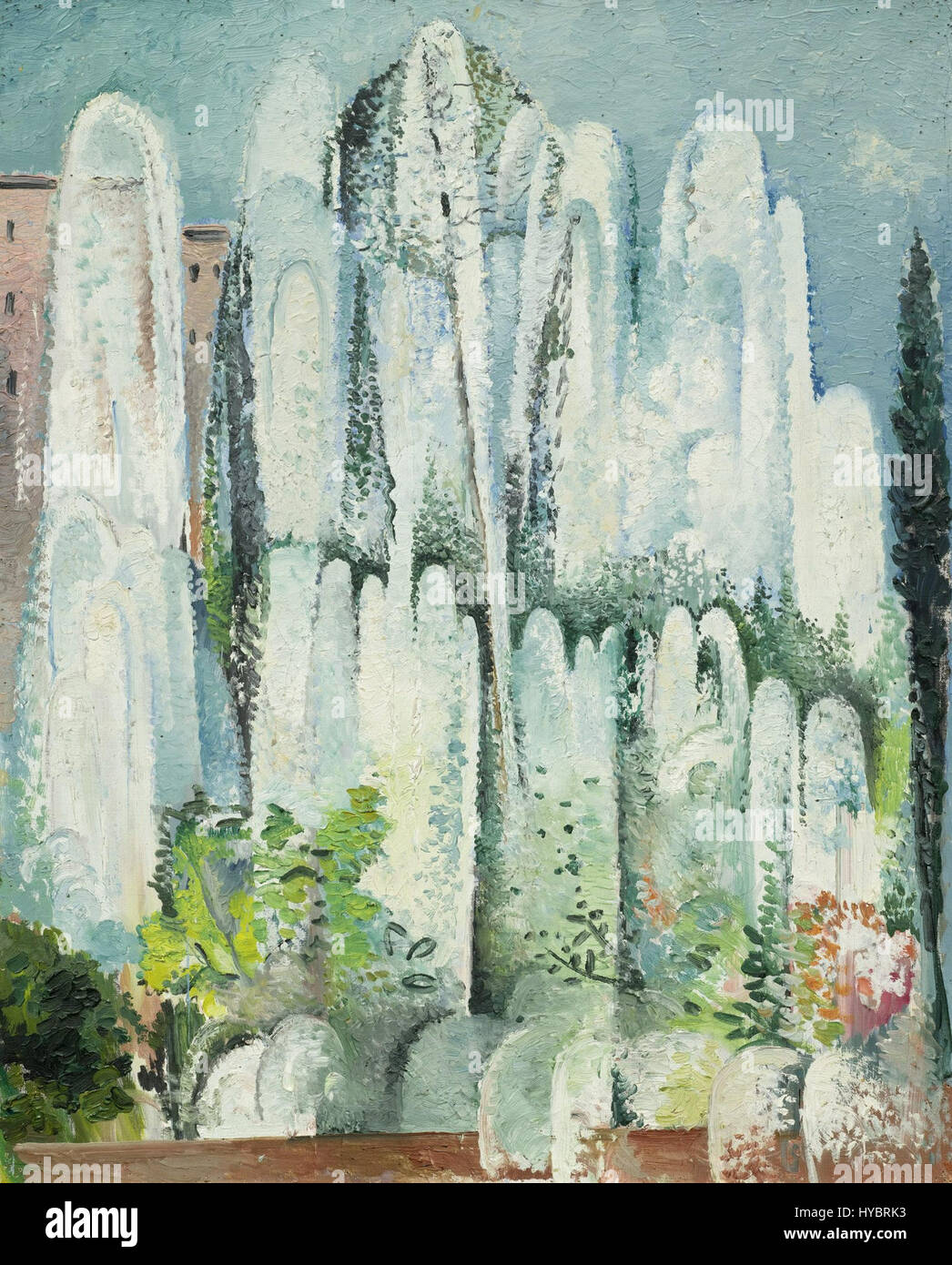 Alice Bailly Fontaine dans un jardin de Rome Stock Photo - Alamy