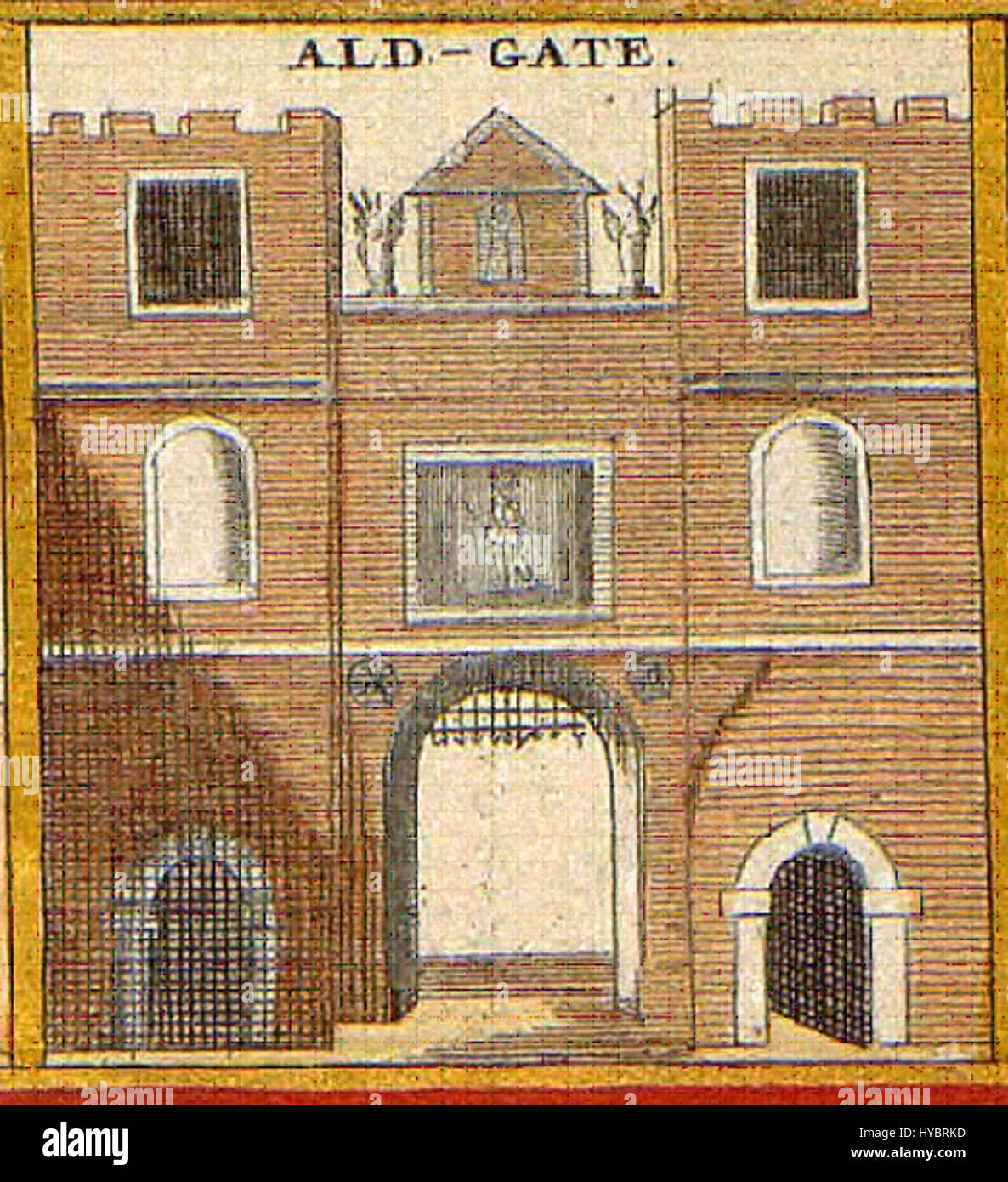 'Aldgate' by Wenceslaus Hollar is an etching that captures the ...