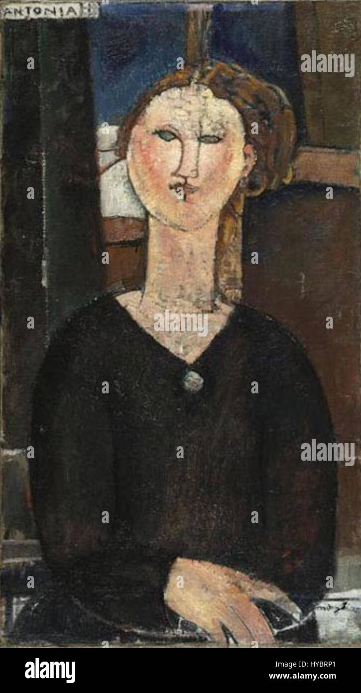 'Antonia' by Amedeo Modigliani is a portrait reflecting the artist’s ...