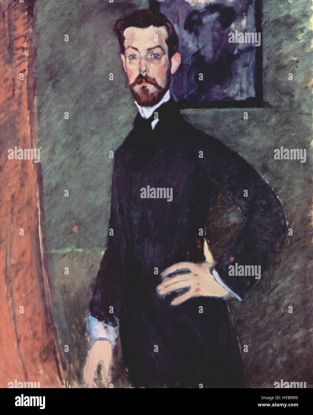 Amedeo Modigliani's painting '048' reflects his signature style, with ...