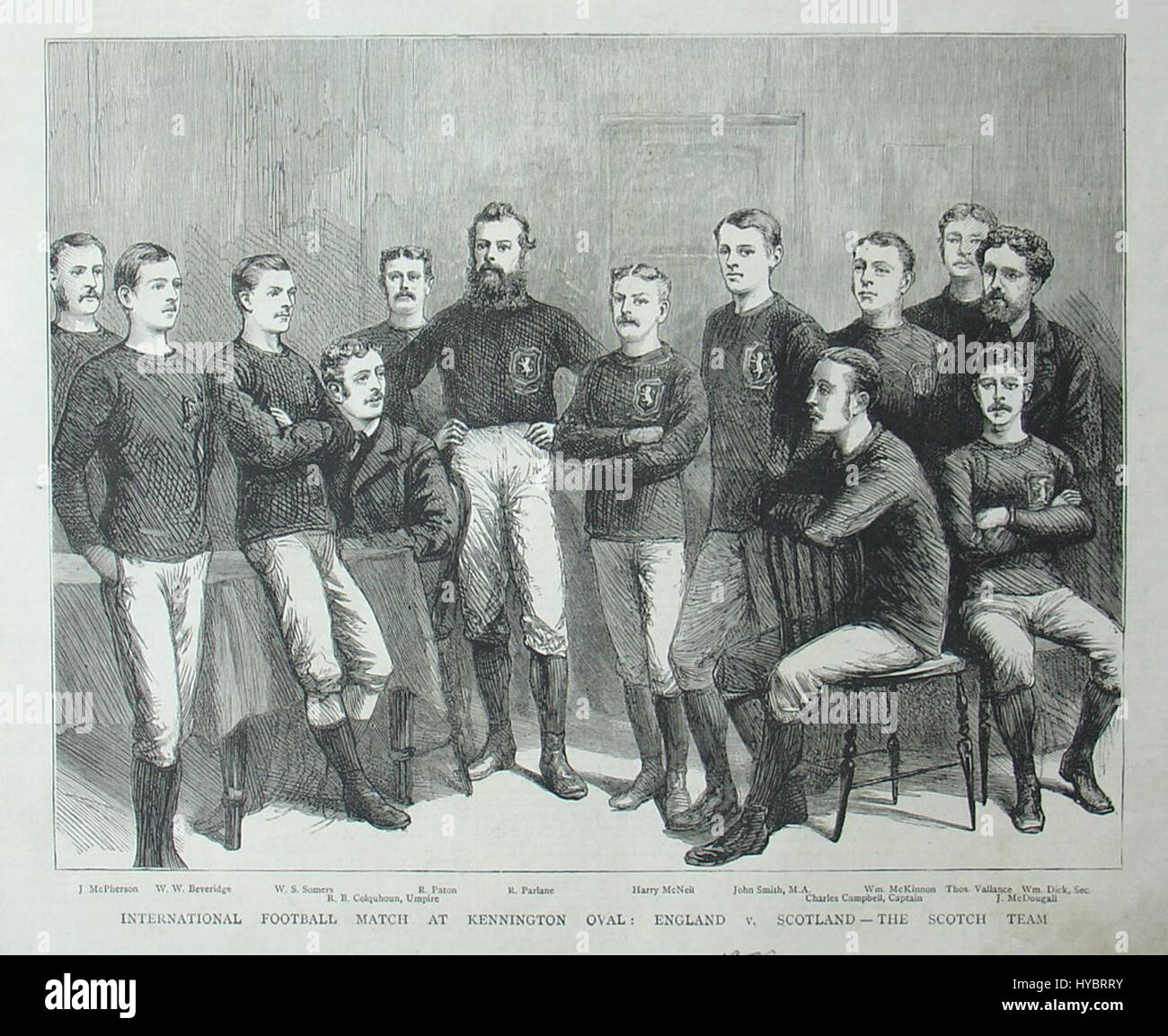 The Scotland rugby team faced England in the inaugural international ...