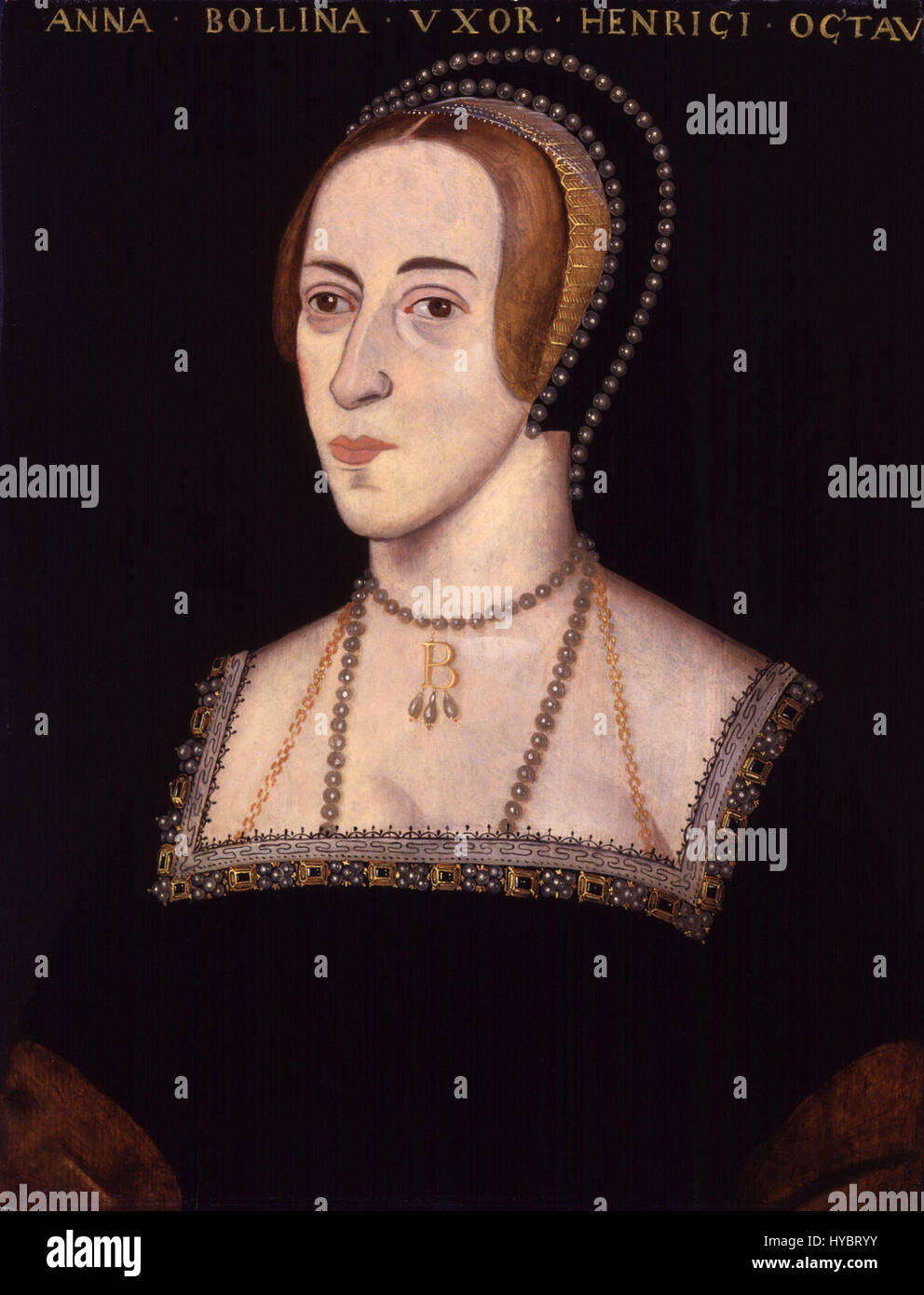 This portrait of Anne Boleyn, from the National Portrait Gallery, is a ...