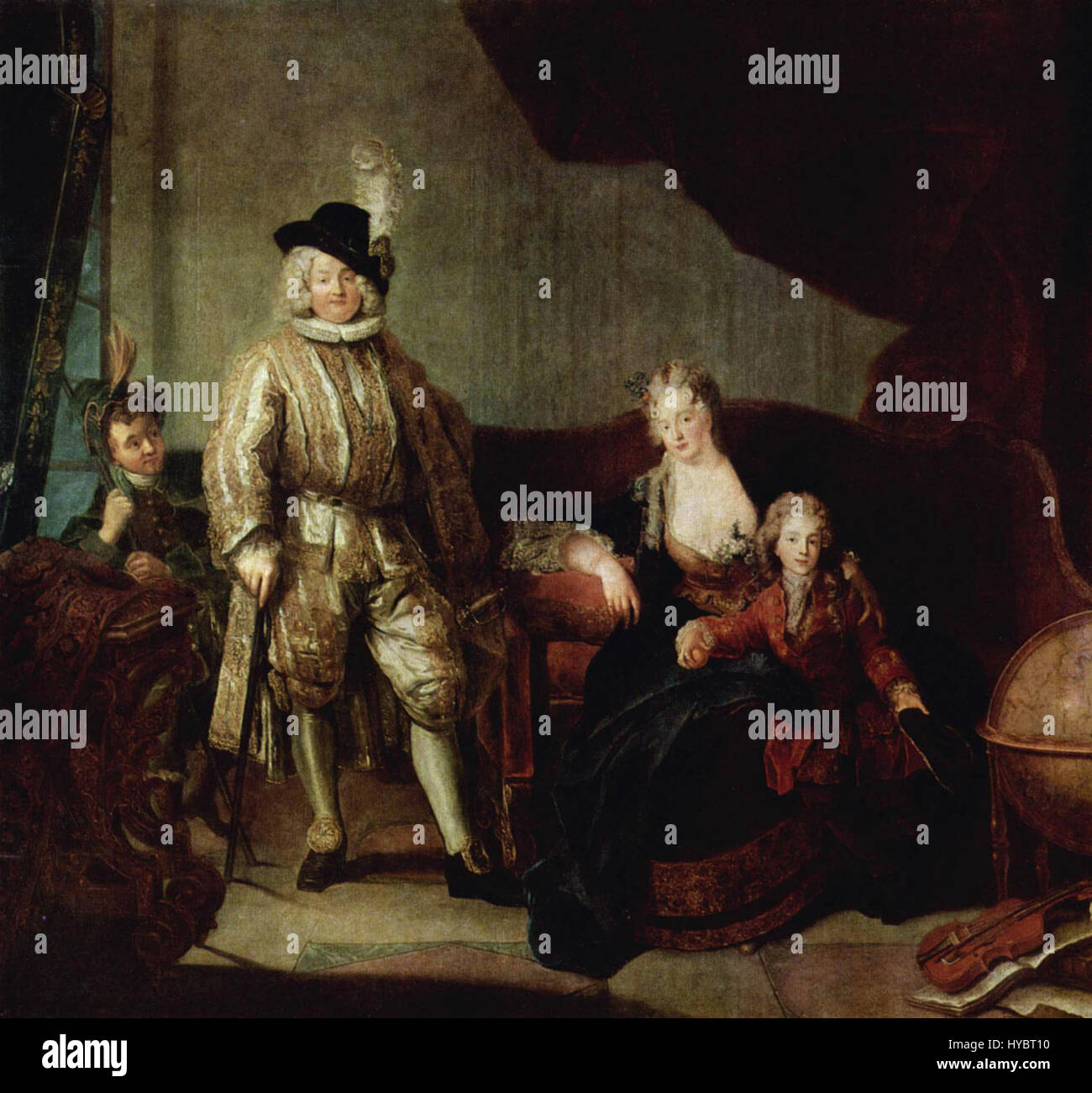 Antoine Pesne was a French portrait painter active in the 18th century ...