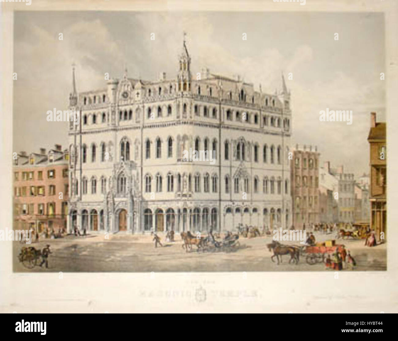 The Boston New Masonic Temple, completed in 1865, represents a key ...