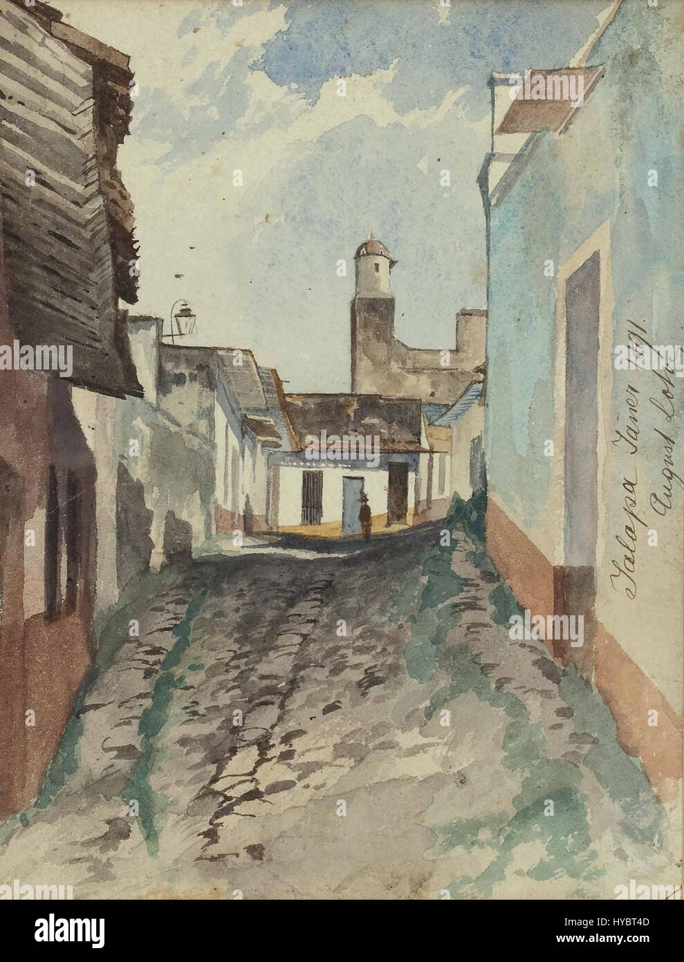 August Lohr's 'Jalapa' (1891) is a landscape painting that portrays the ...