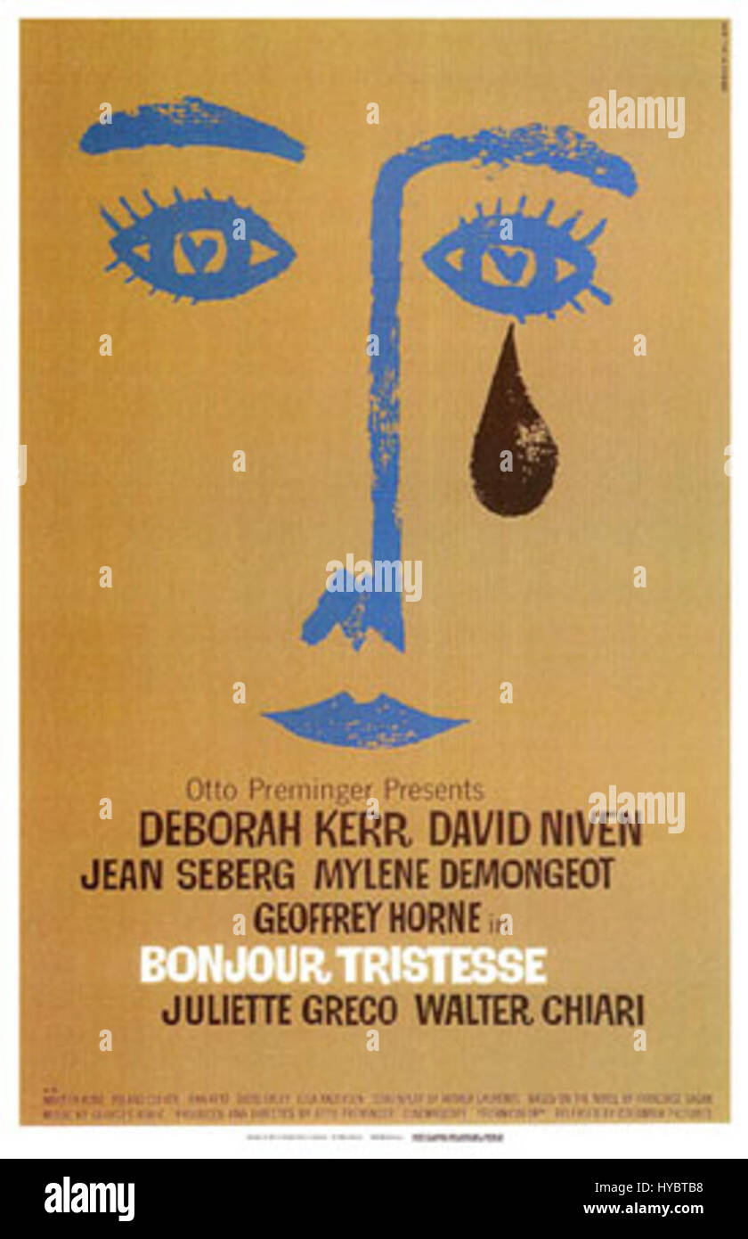 Bonjour Tristesse film poster Stock Photo - Alamy