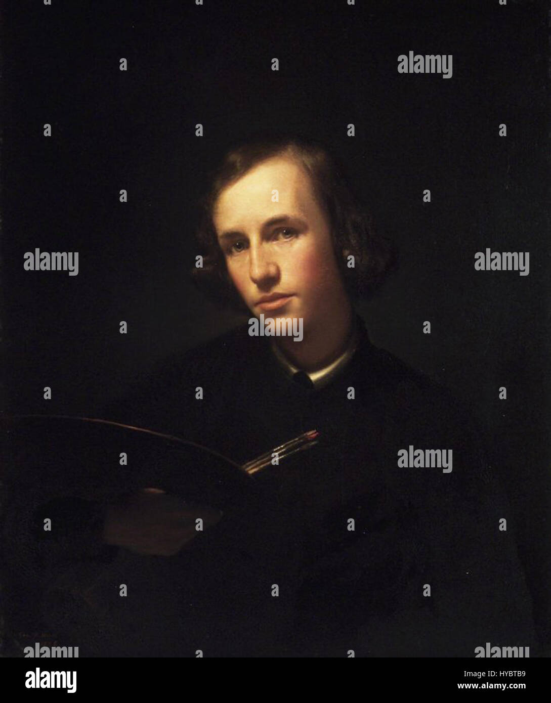 This self-portrait by George Henry Hall, housed in the Brooklyn Museum ...