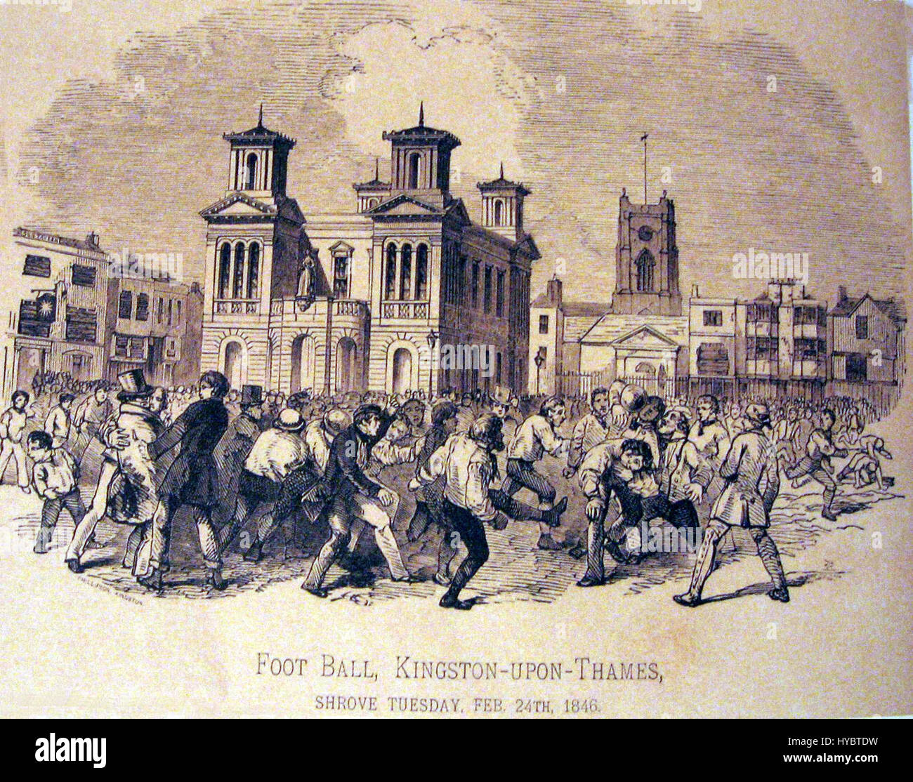 Football british historical hi-res stock photography and images - Alamy