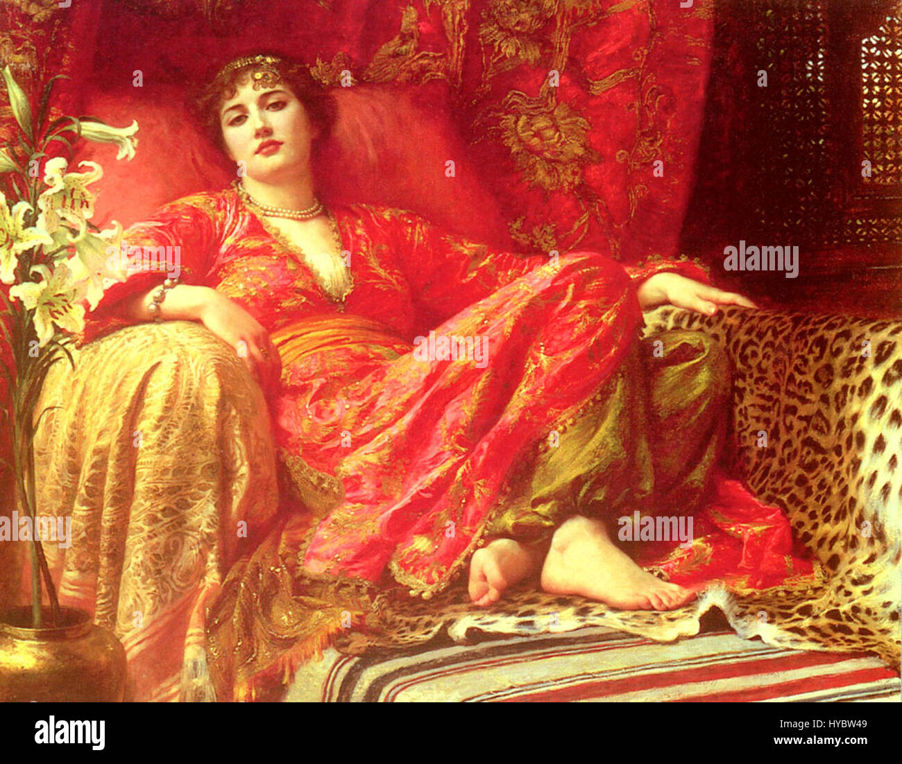 In *Passion* (1892), Dicksee portrays the emotional intensity of love ...