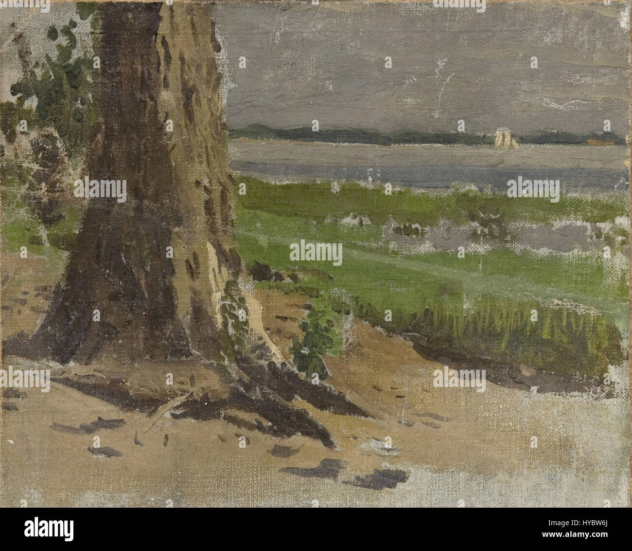 'Landscape G166' by Thomas Eakins features a detailed portrayal of a ...