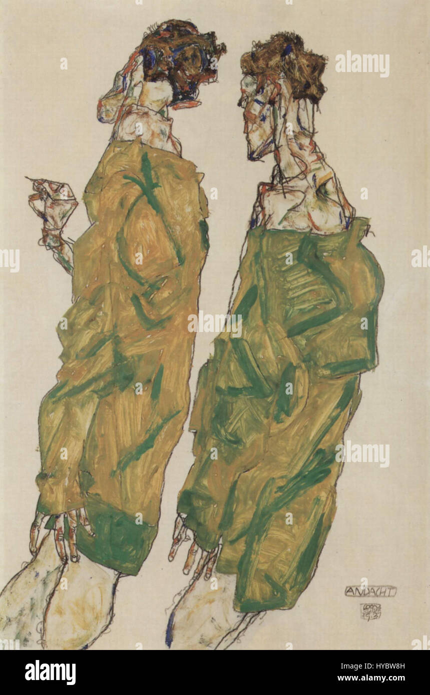 This reference is likely to an artwork by Egon Schiele, an Austrian ...