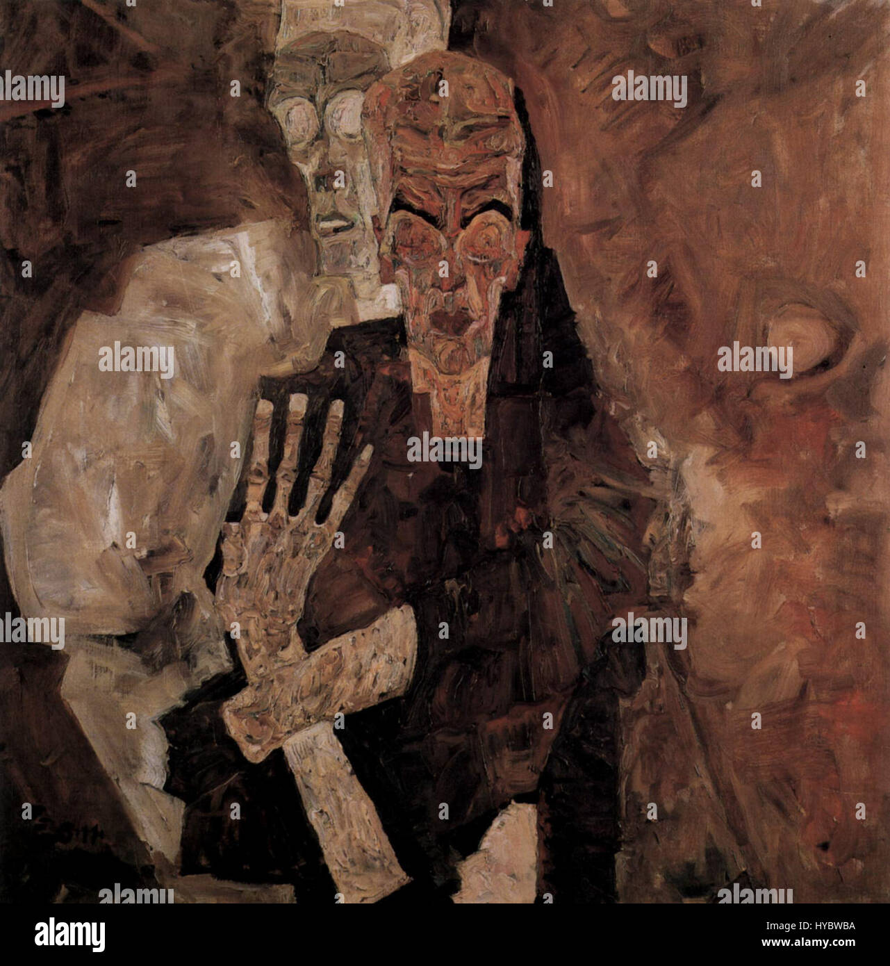 Egon Schiele’s 1910 self-portrait, known as '081,' captures his ...