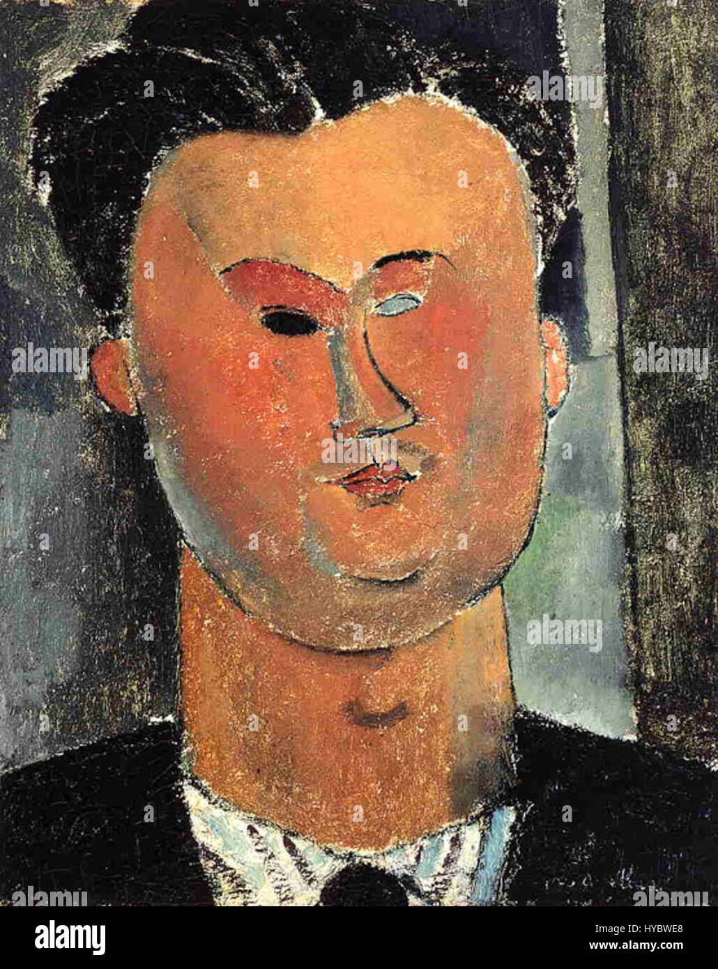In this 1915 painting, Amedeo Modigliani portrays his close friend and ...