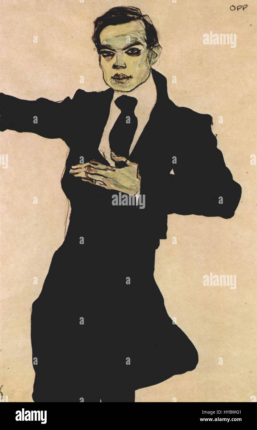 Egon Schiele’s artwork, characterized by expressive line work and raw ...