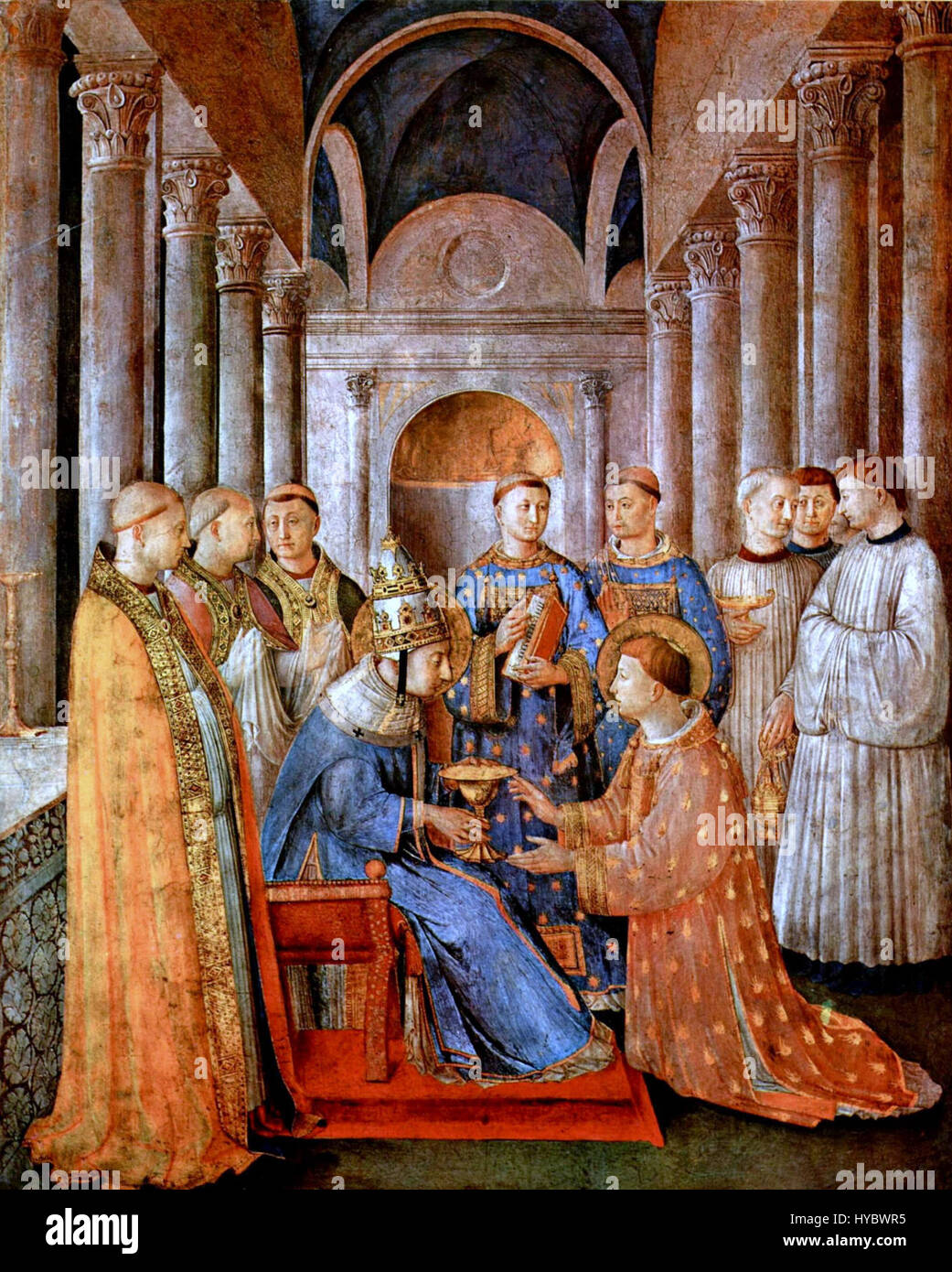 Fra Angelico’s artwork, identified as '058,' represents a religious ...