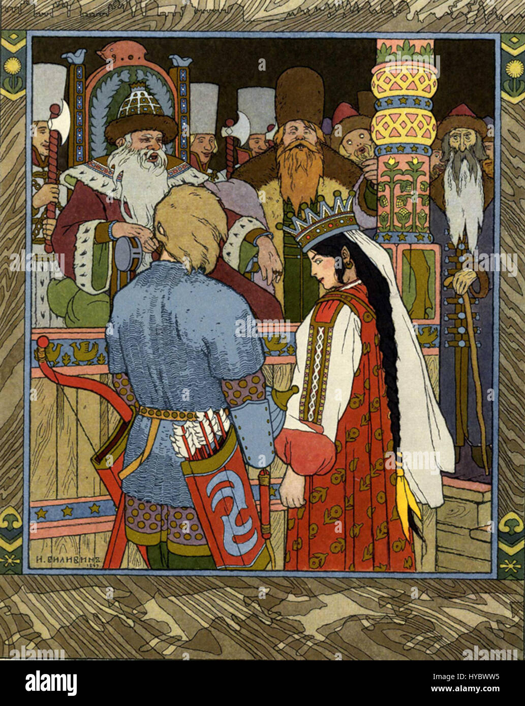 Ivan Bilibin, a renowned Russian artist, is known for his distinctive ...