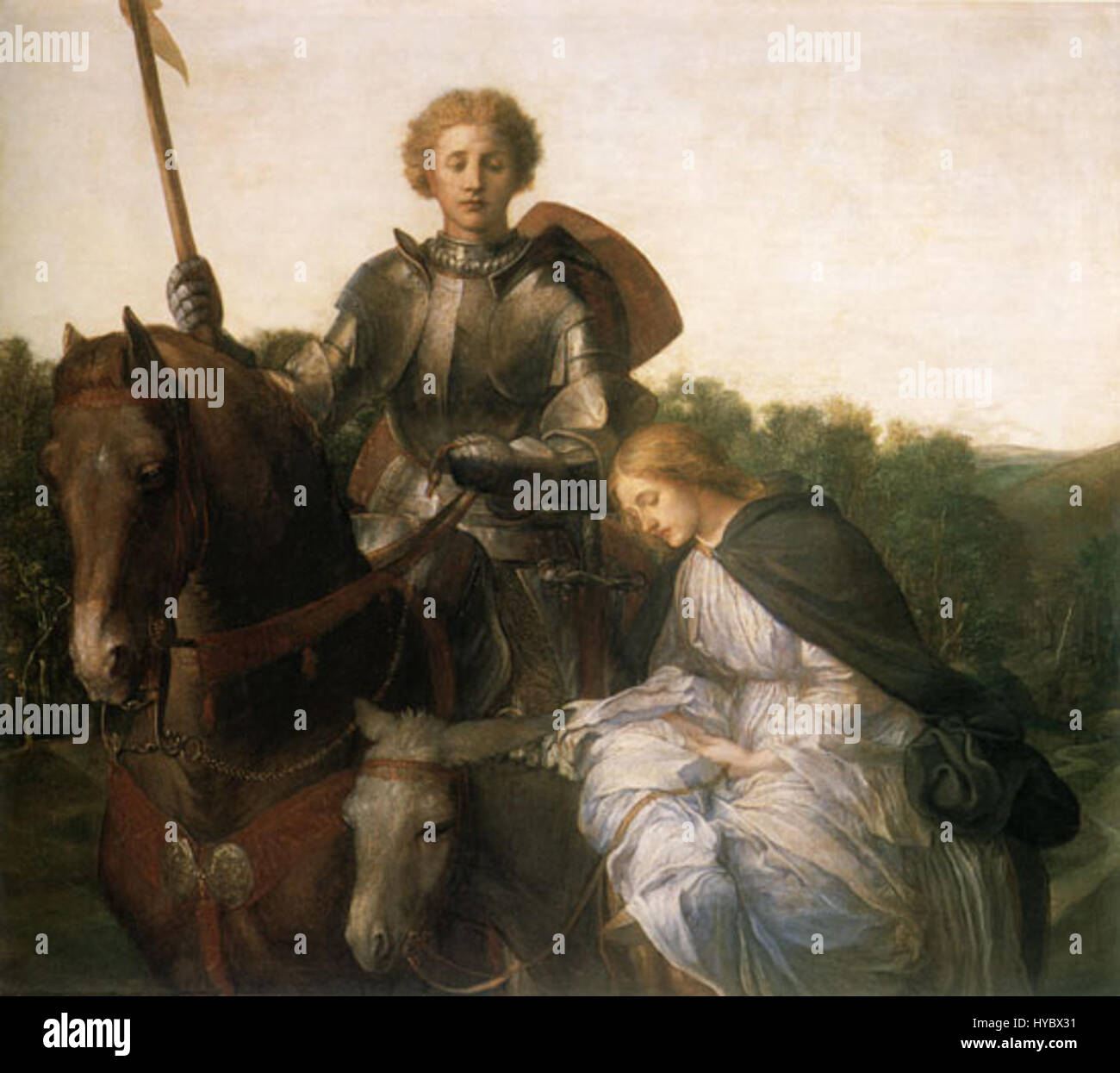 This painting, 'Una Red Cross Knight' by GF Watts, illustrates the ...