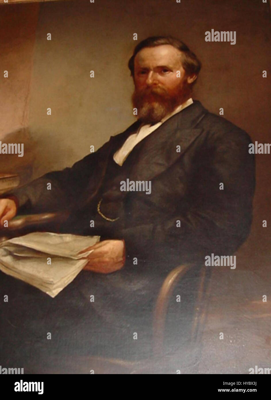 This image or portrayal depicts Rutherford B. Hayes, the 19th president ...