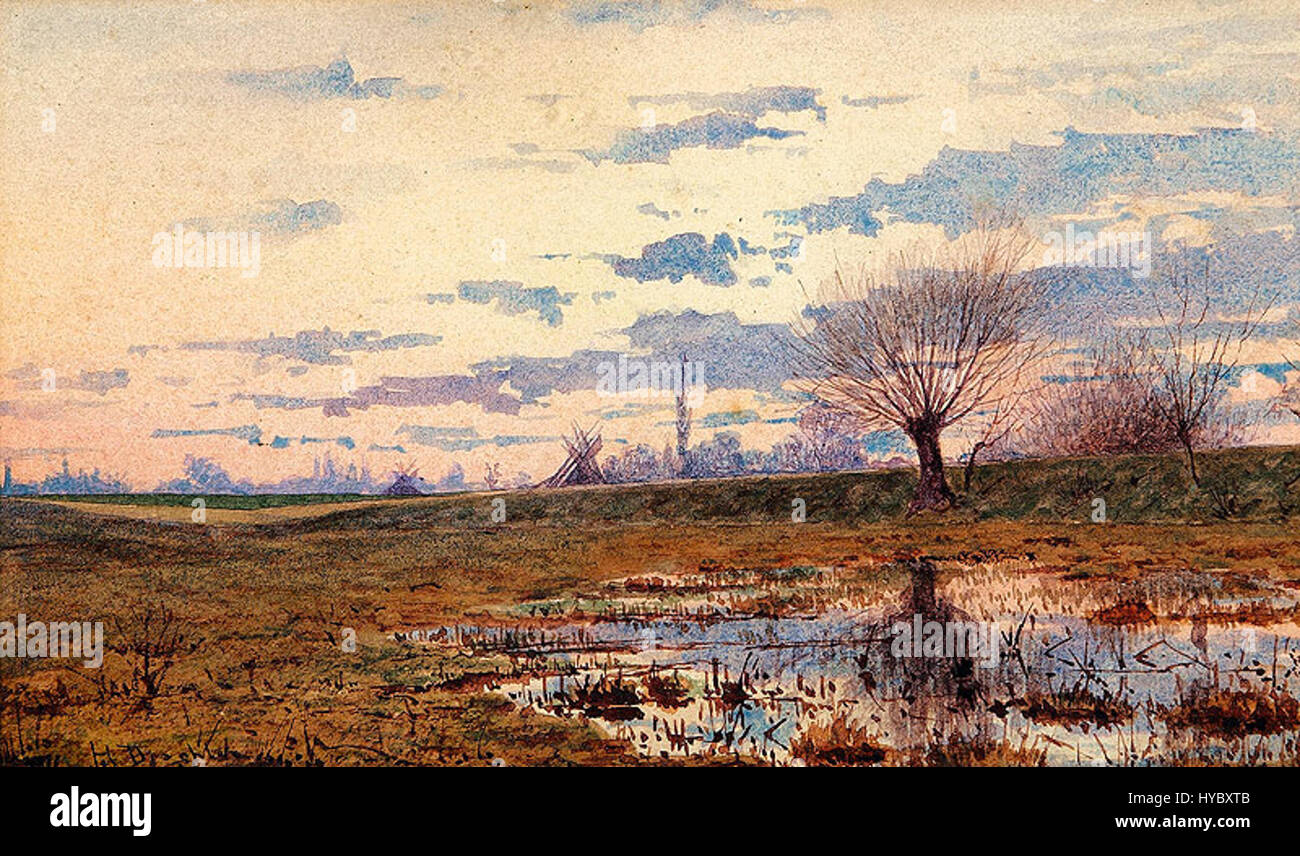 'Die Baar' by Hermann Dischler is a landscape painting that captures ...