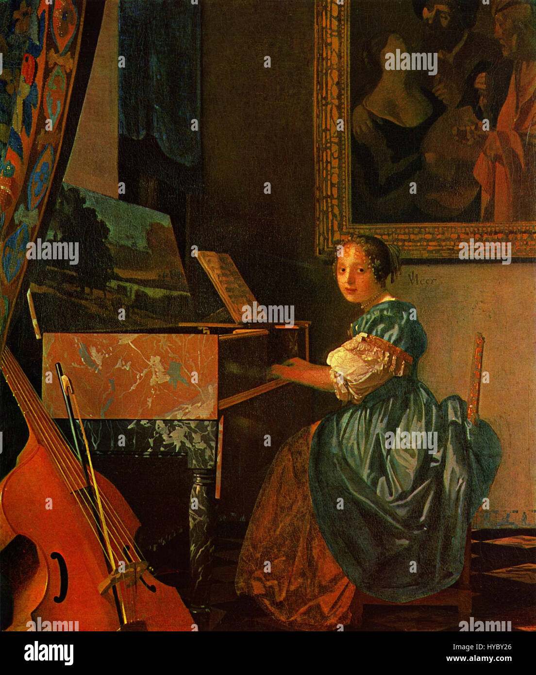 'Jan Vermeer van Delft 005' likely refers to one of the iconic ...