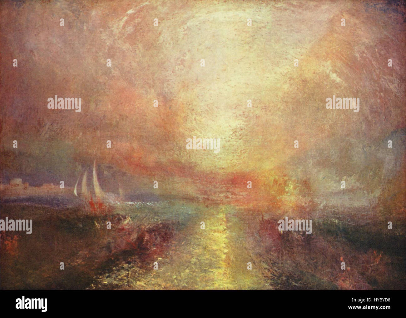 Joseph Mallord William Turner, renowned for his landscape paintings ...