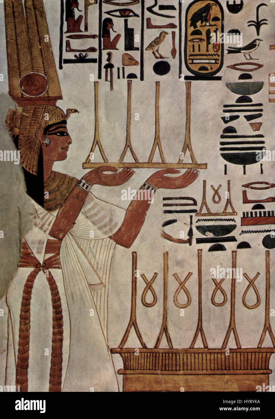This artwork is attributed to the 'Maler der Grabkammer der Nefertari ...